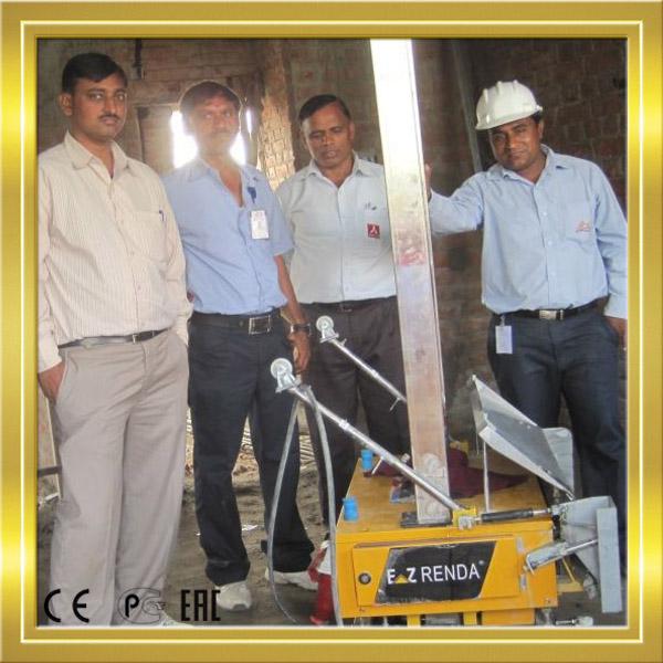Ez renda Automatic Plaster Machine 100kg Rendering For Buildings