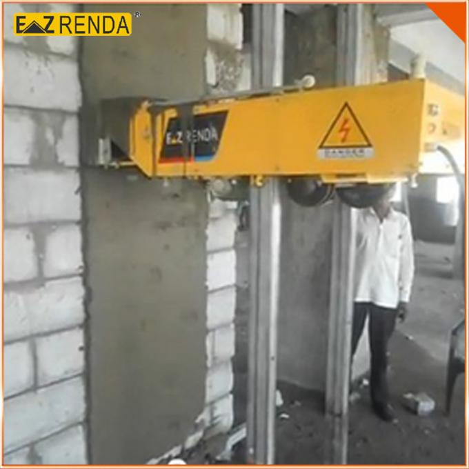 Yellow Three - Phase motor Plaster Rendering Machine 1150mm X 700mm X 500mm