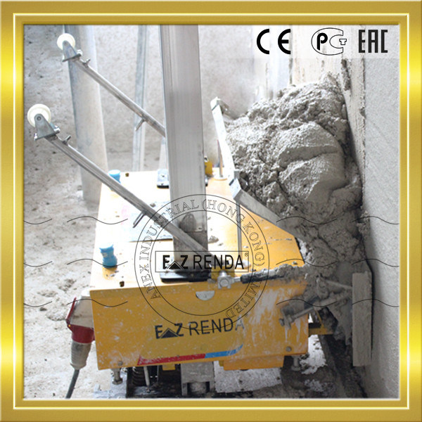 Block Wall Render Automactic Mortar Rendering Machine EZ-VISTA Brick ...